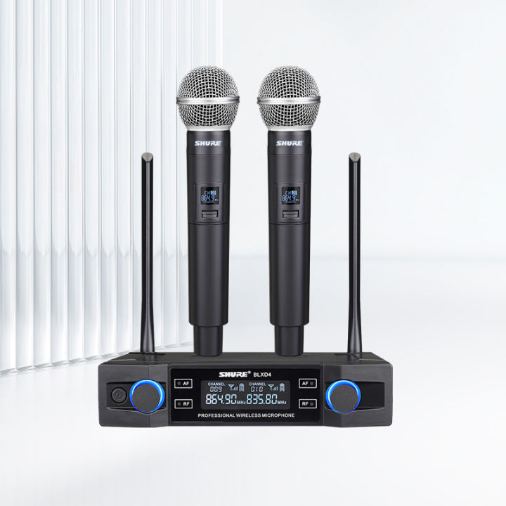 shuer/original BLXD4 mic wireless,wireless mic karaoke vocal suara ...