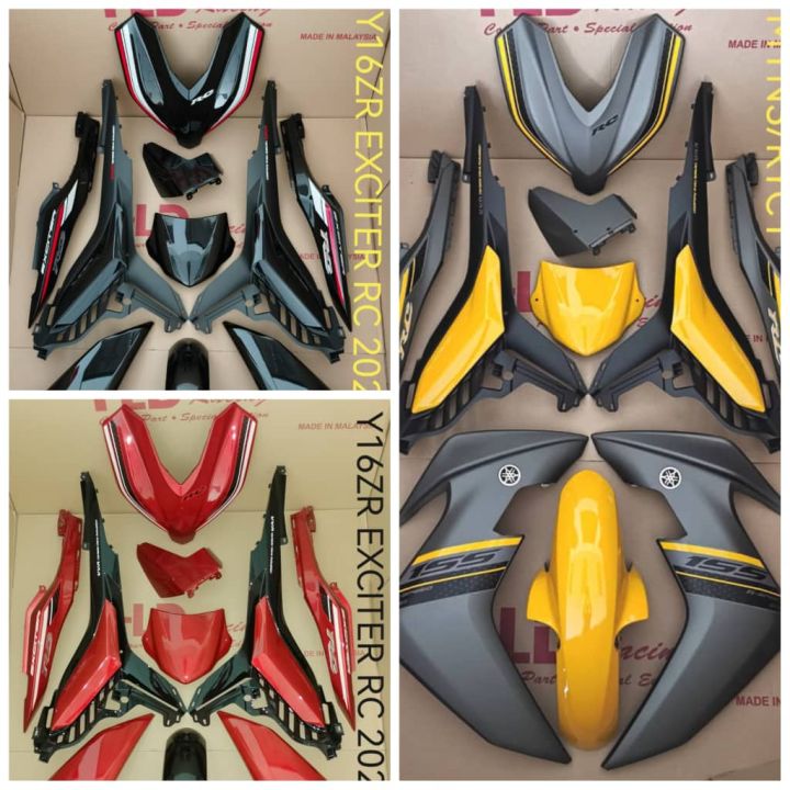 Y16ZR (V1) HLD COVERSET - EXCITER RC 2021 ( BLACK / RED/ MATT GREY ...