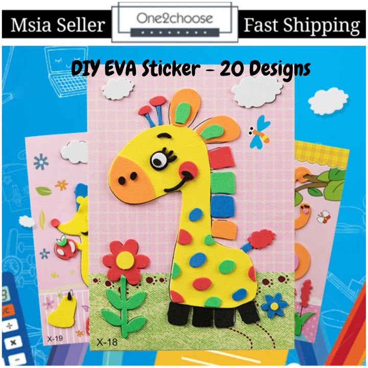 DIY Craft kids EVA Diy Art Craft Sticker Foam kids Children Fun ...