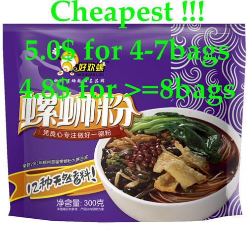 Hao Huan Luo Liuzhou Luo Si Fen snail rice instant noodles 300g / bags ...