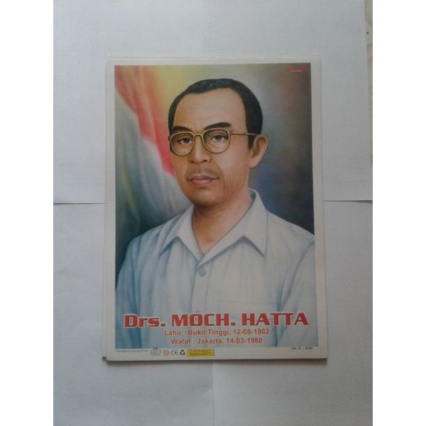 poster pahlawan Drs Moch Hatta | Lazada Indonesia