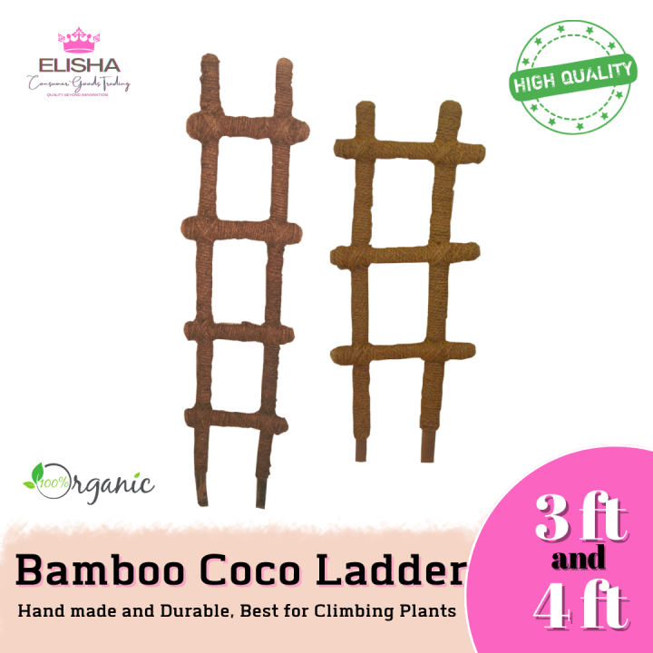 🍂 3ft and 4ft Coco Ladder made in Bamboo, Coco Ropes & Coco Fiber For ...