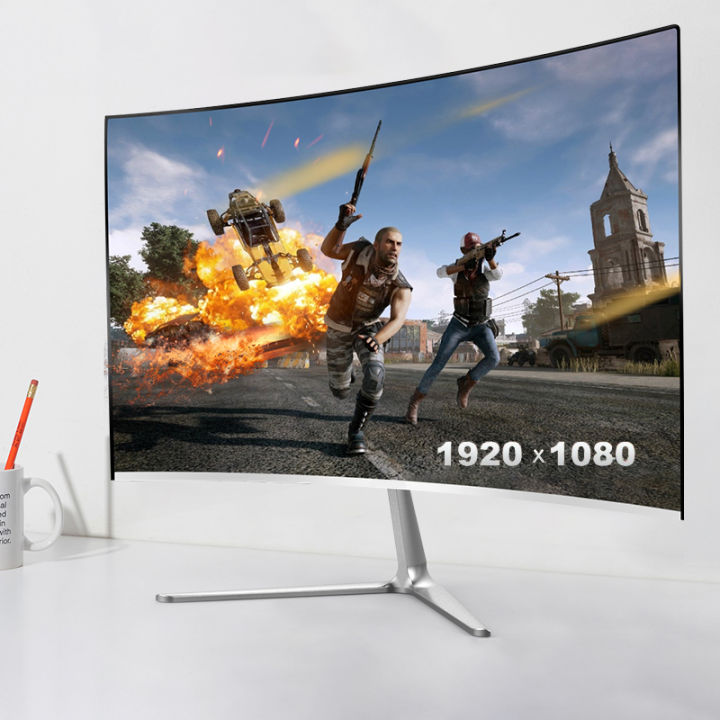 24/27 Inch Curved IPS Monitor 100Hz Full HD Frameless Gaming Monitor ...
