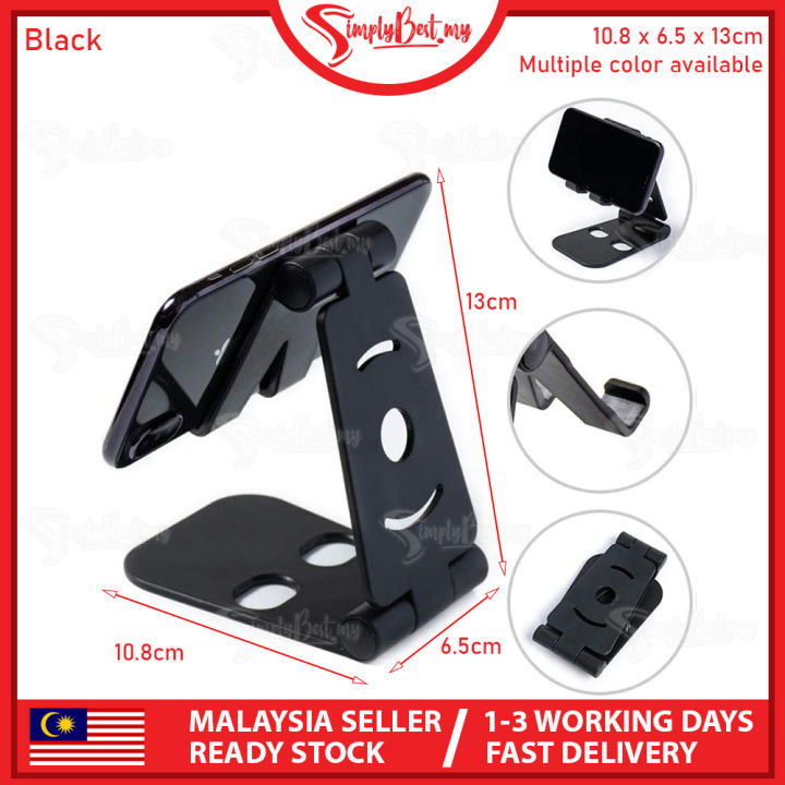 SIMPLYBEST Plastic Foldable Table Phone Stand Adjustable Height and ...
