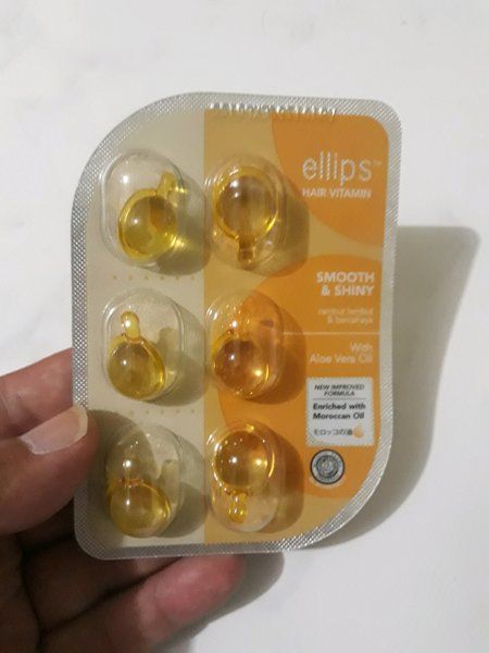 Ellips Hair Vitamin 6 Capsules Smooth & Shiny (Kuning) | Lazada Indonesia