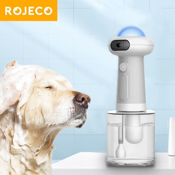ROJECO Pet Bath Foaming Machine Electric Pet Smart Bathroom Foam Soap ...