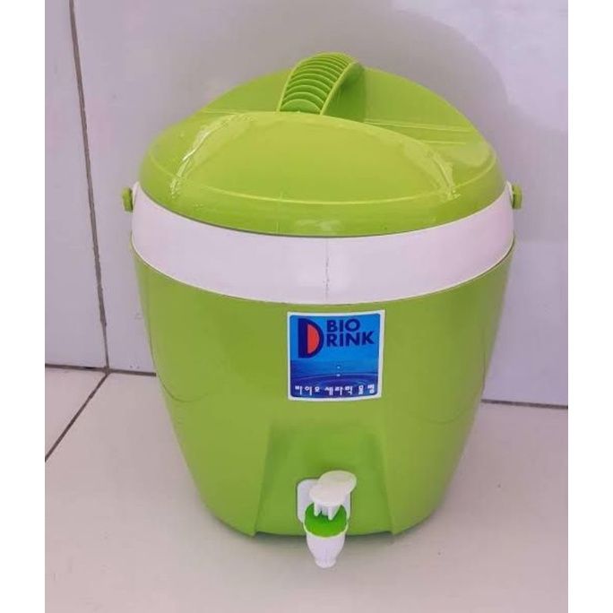 Insulated 3L Bio Drink Water Jug with handle, faucet and grip cover ...