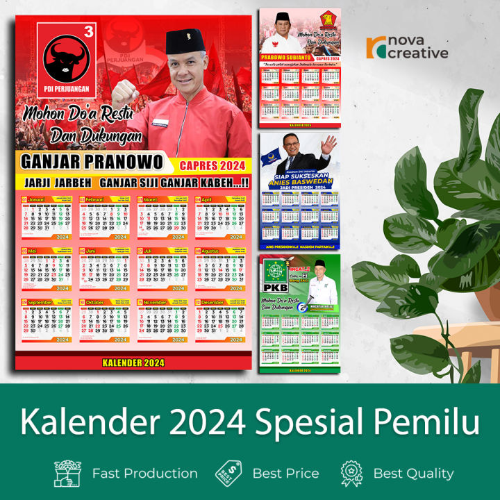 Kalender 2024 Custom Cetak Kalender Partai Caleg Kalender Kampanye ...