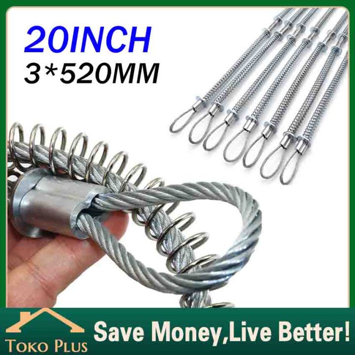 20 Inch WHIPCHECK HOSE STAINLESS 20" / SAFETY HOSE WHIP CHECK / 20 ...