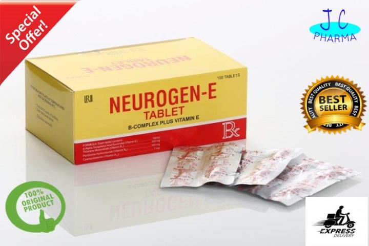 Authentic Neurogen-E tablet 100 tablets | Lazada PH
