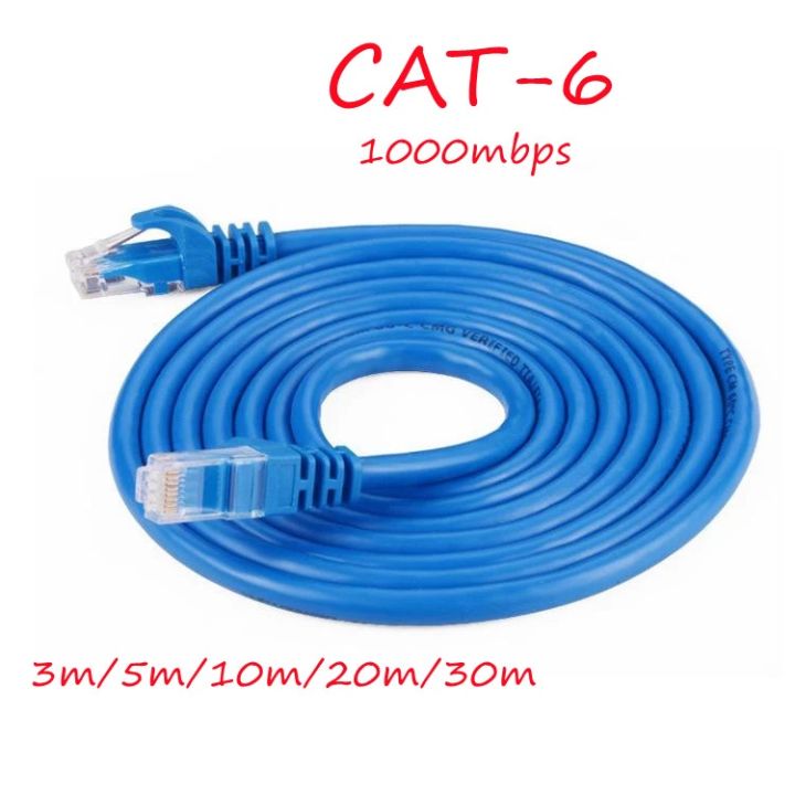 LAN Network Cable For Modem Router Tv Box 3M/5M/10M/20M/30M CAT6 RJ45 ...
