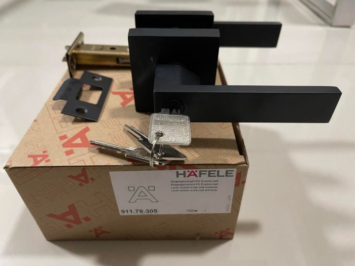 Hafele lever lockset black matt | Lazada PH