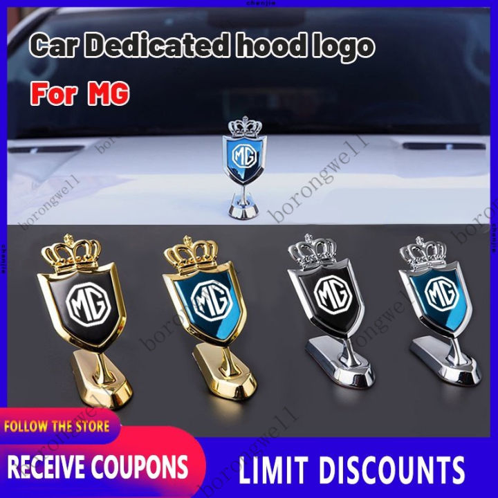 Metal 3D Logo Sticker For Car Hood MG TF ZR EV GS EZS RX5 ZT 3SW Saloon ...