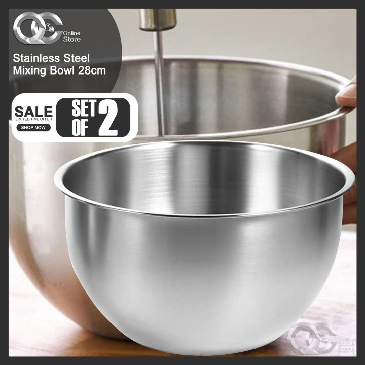 Premium Stainless Steel Mixing Bowl 304 Stainless Steel Non-Stick Easy ...