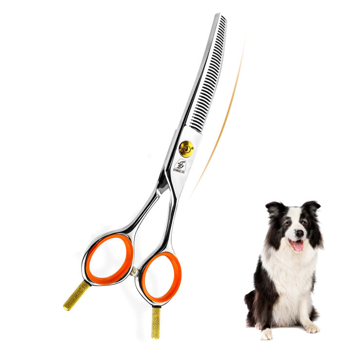 Sangelar 6 inch 7 inch Pet Grooming Thinning Scissors, Remove Hair 20% ...