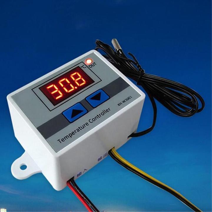 Digital Temperature Microcomputer Thermostat 220V with Probe Heat Cool ...
