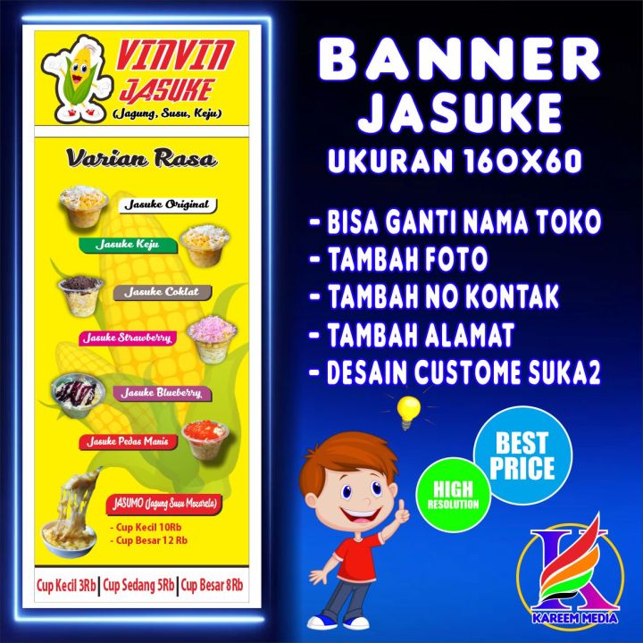 Spanduk Banner Backdrop Jasuke / Banner Jasuke / Spanduk Jagung ...