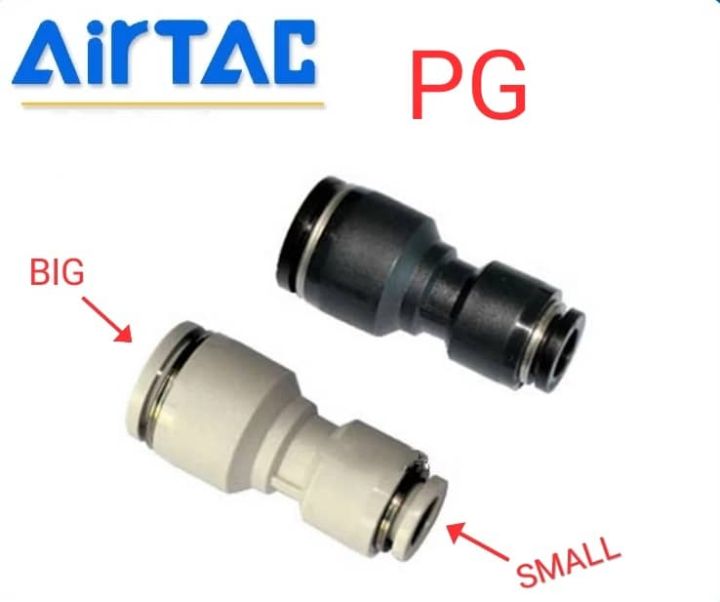 AIRTAC PG PGJ (BLACK COLOUR) SERIES PNEUMATIC FITTING PUSH IN UNION ...