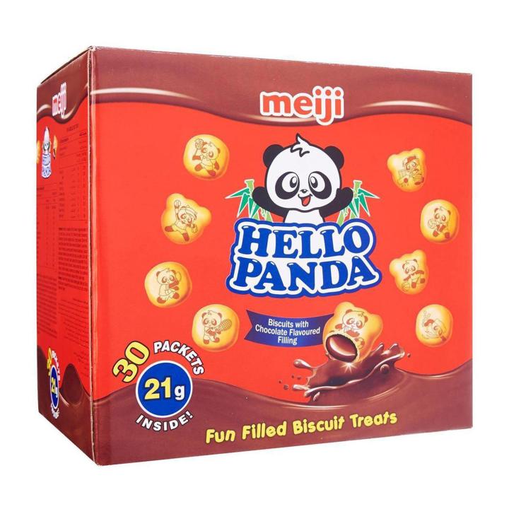 Meiji Hello Panda Chocolate Biscuits Share Box 630G (21G X 30) | Lazada Singapore