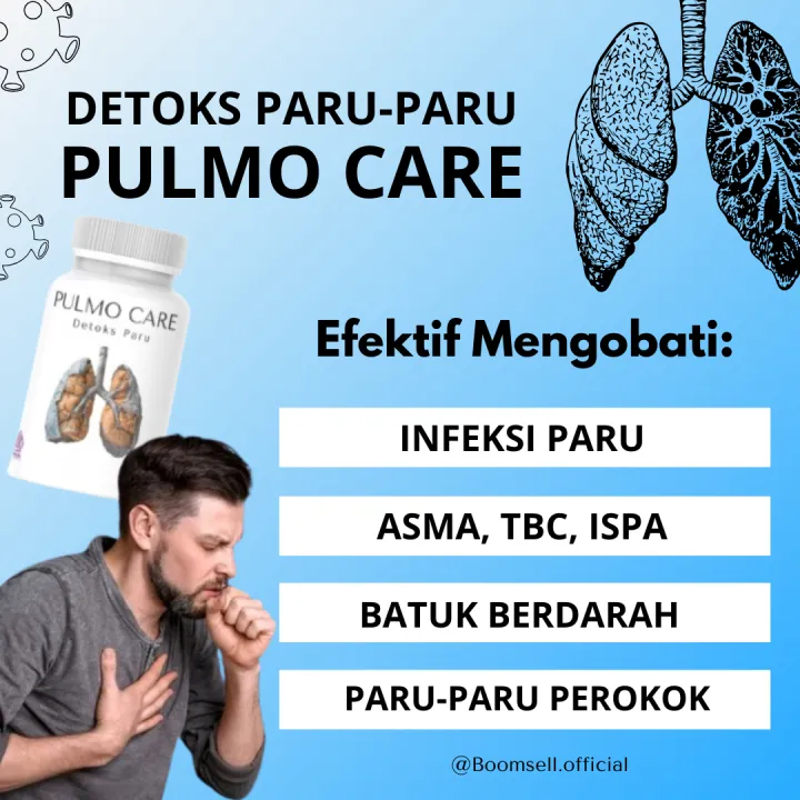 Pulmo Care Obat Herbal Detoks Paru-paru TB Paru Tbc Paru Paru-paru Basah Batuk Kering Batuk ...