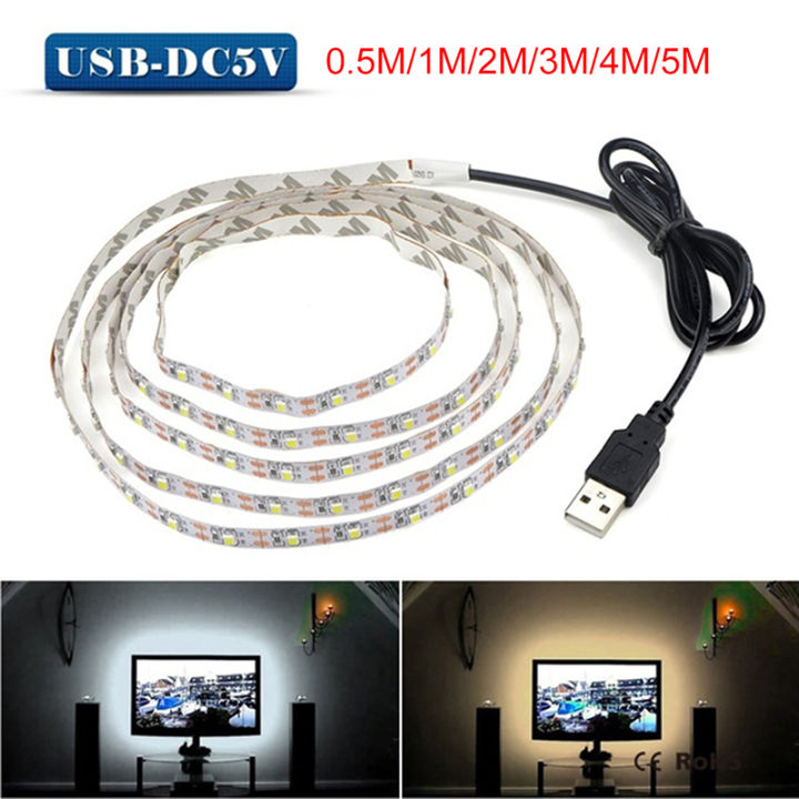 5V TV LED Backlight USB LED Strip Light Decor Lamp Tape TV Background ...