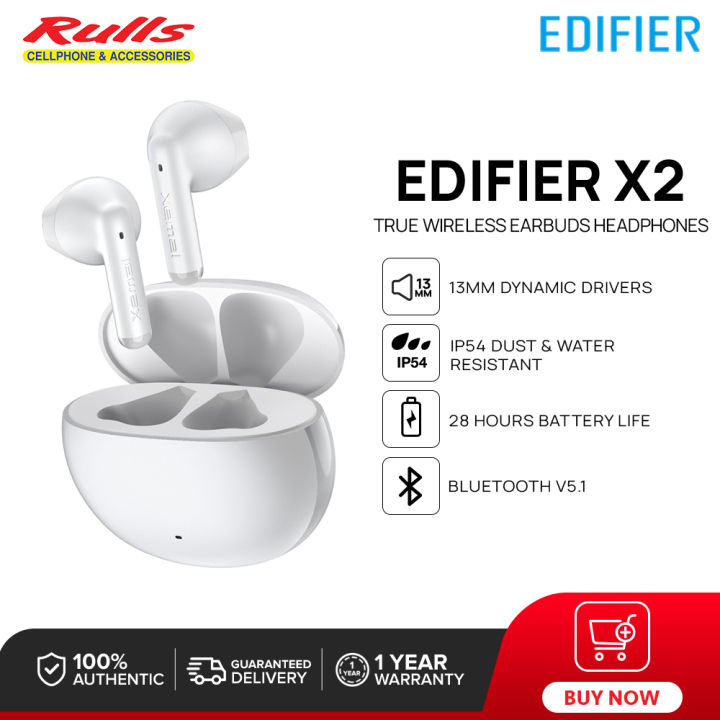 Edifier X2 True Wireless Earbuds Headphones | Bluetooth version: 5.1 ...