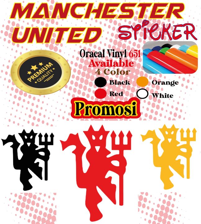 *Ready Stock*Manchester United Sticker/Oracle 651/ Car,Lorry,Motor ...