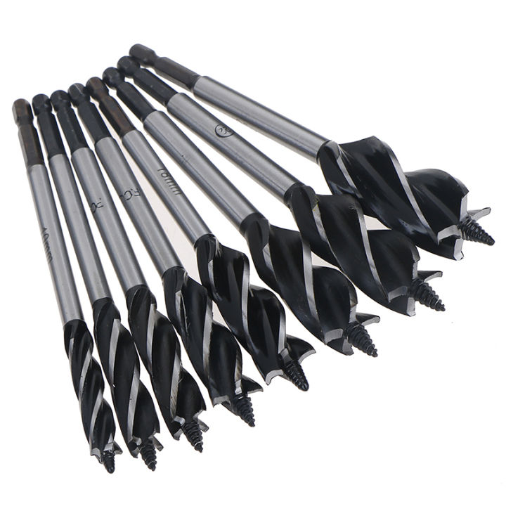 Sissi 10-25mm Twist Drill Bit Set Wood Fast Cut Auger Carpenter Joiner ...