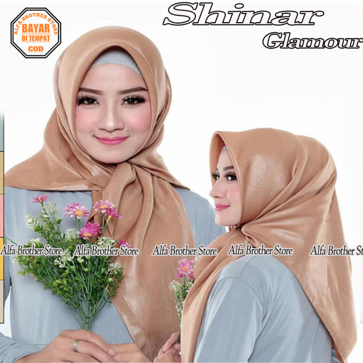 Hijab Segi Empat Shinar Glamour Jilbab Segiempat Shinar Glamour