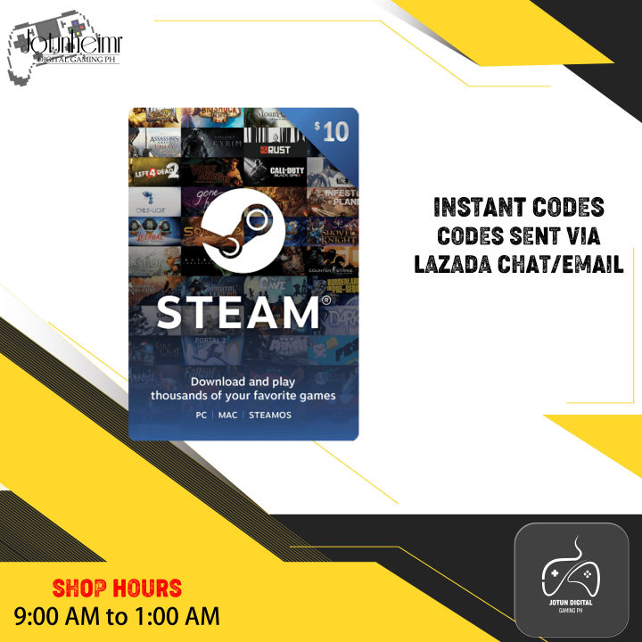 Steam Wallet Code (USD) SWC - $10, $20, $50, $100 - Jotun Digital ...