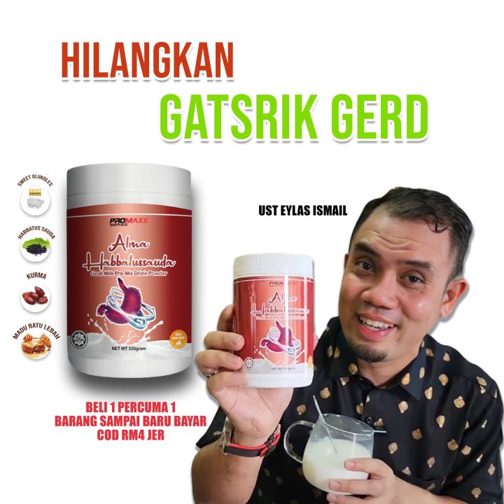 2 Botol Susu Kambing Alma Habbatussauda Promaxx Series 330g Tanpa Gula ...