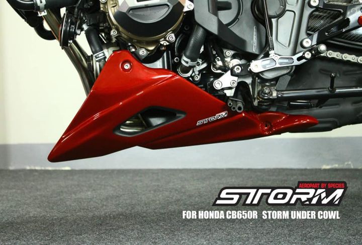สุดยอด!! STORM อกล่าง สำหรับ Honda cb650f และ cb650r 2013-2020 สีแดง ...