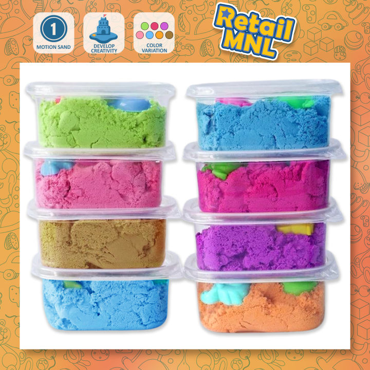 Retailmnl Kinetic Motion Sand, Sand Clay with Tool Set and Molds 150g Dark Pink | Lazada PH