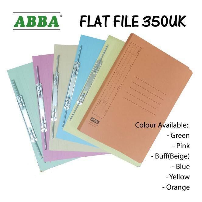 ABBA MEGA Manilla Flat File with fastener plastic (350PM) / Spring ...