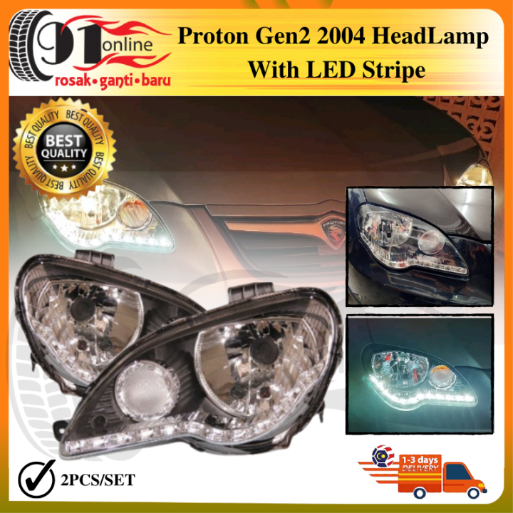 Proton Gen2 / Persona Head Lamp Light Led Audi Design Proton Gen 2 ...