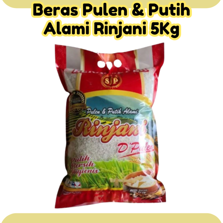 Promo Beras Pulen & Putih Alami Rinjani Varian 5 Liter Kemasan Terbaru ...