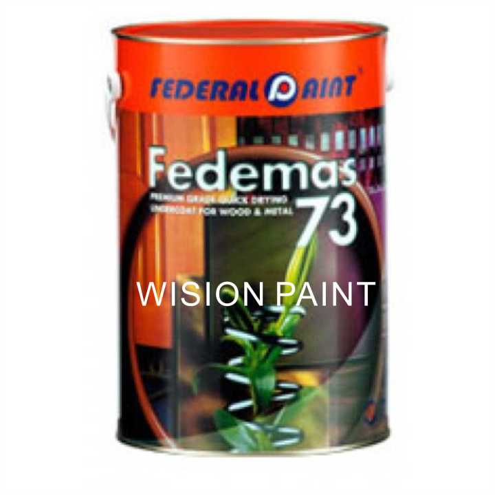 white ( 1L ) FEDERAL PAINT ( FEDEMAS 73 ) UNDERCOAT FOR WOOD AND METAL ...