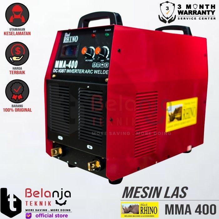 Rhino Mesin Travo Las Listrik Inverter MMA 400 IT Trafo MMA400IT 400A ...