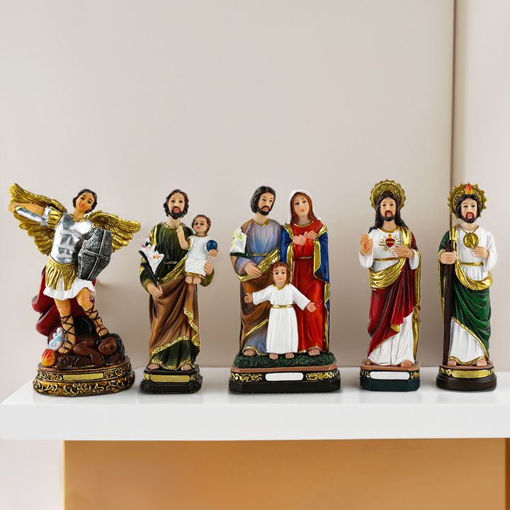 Mini Jesus Figurine Resin Jesus Figurine Hand Painted Virgin Mary Baby ...