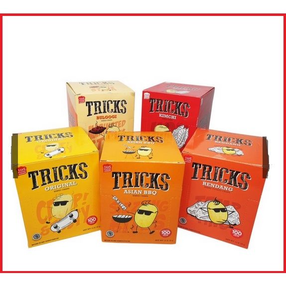 Trick Biskuit Kentang Potato Baked Chip 1 Box isi 10 pcs Aneka Rasa ...
