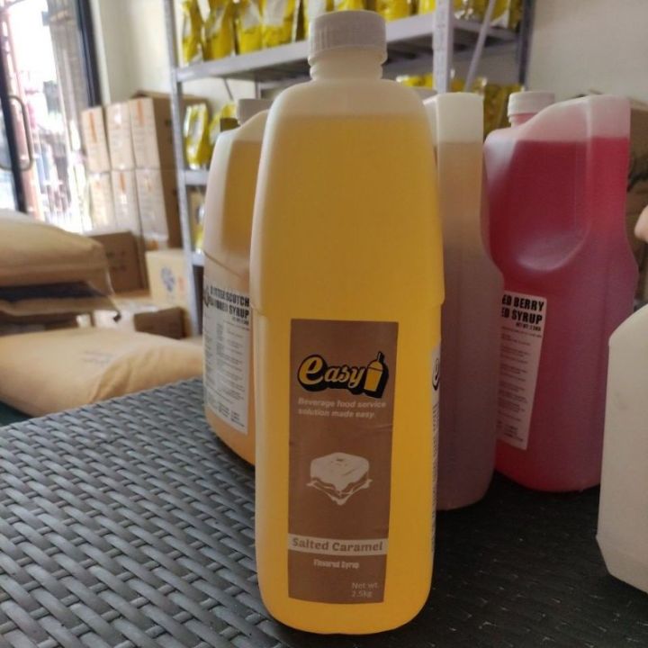 EASY BRAND Salted Caramel Syrup 2.5kg | Lazada PH