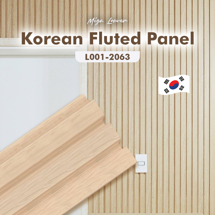 LOVEHOUSE Miga Korean Louver Wall Panel Decoration Fluted Panel L001 ...