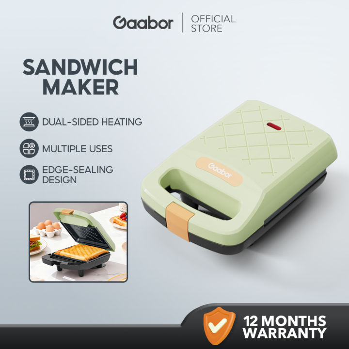 【New arrival】Gaabor Sandwich Maker Dual-Sided Heating Non-Stick Multi ...