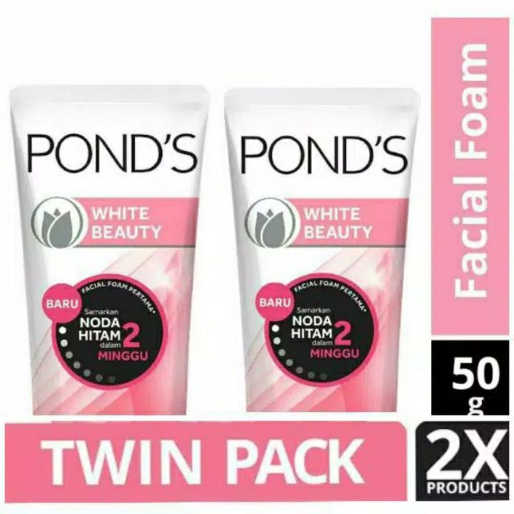 Ponds White Beauty Facial Wash Twin Pack 2 x 50g | Lazada Indonesia