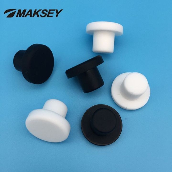 MAKSEY Silicone rubber T type Plug Stopper Female Male Round caps 9mm 9 ...
