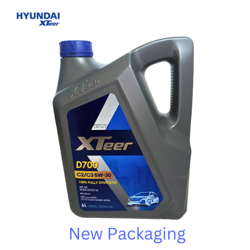 Hyundai Xteer D700 C2/C3 5W-30 Engine Oil 100% Fully Synthetic ( 6 ...
