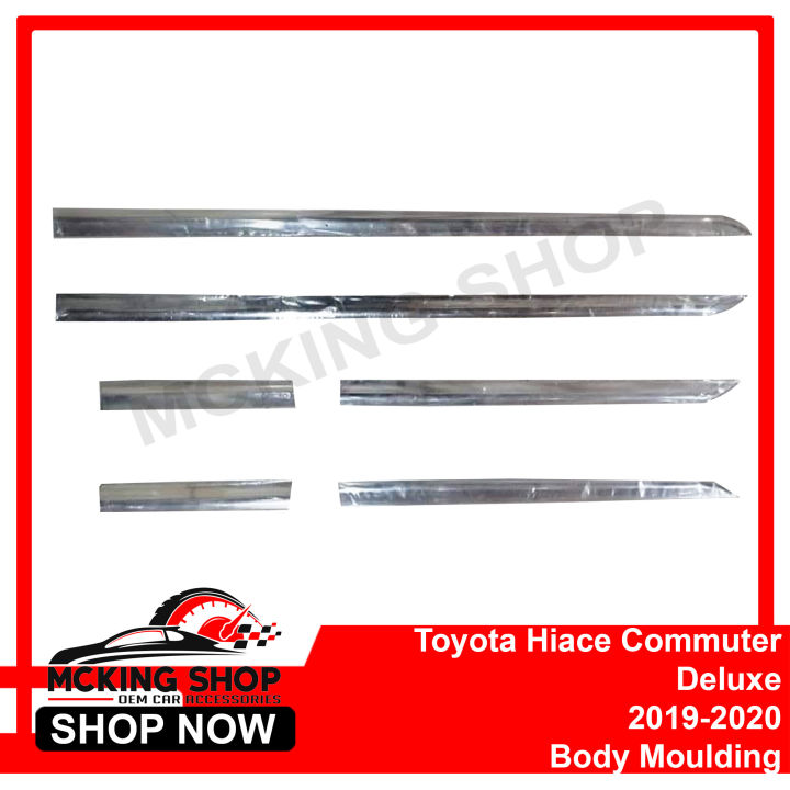 Toyota Hiace Commuter Deluxe 2019-2020 Side Body Moulding (Chrome ...