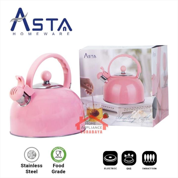 ASTA Valentina Whistling Kettle - Teko Ceret Siul Pemanas Air 3 Liter ...