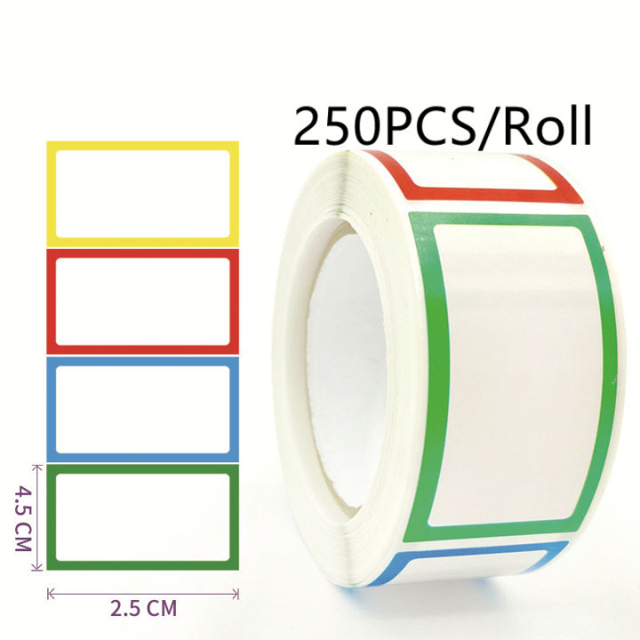 250pcs/Roll Blank Date Writable Label Sticker Kitchen Refrigerator Food ...