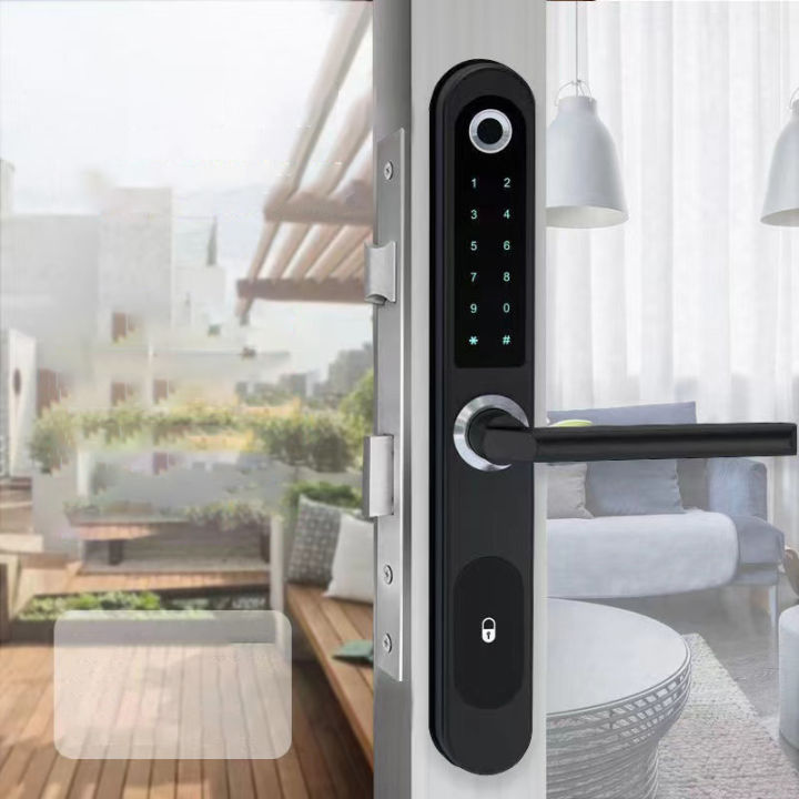 KASIDA bluetooth tuya sliding door lock smart door knob smart door lock ...